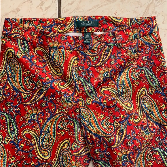 Lauren Ralph Lauren | Pants & Jumpsuits | Lauren Ralph Lauren Paisley Pants | Poshmark
